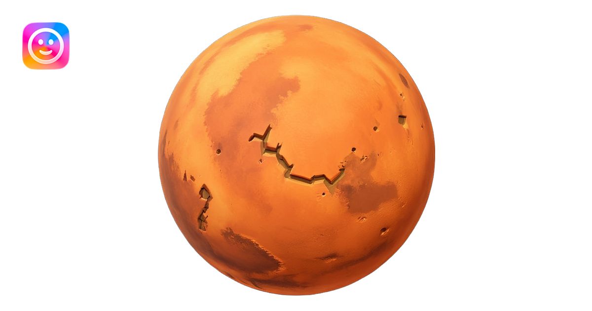 realistic mars planet emoji emoji | AI Emoji Generator