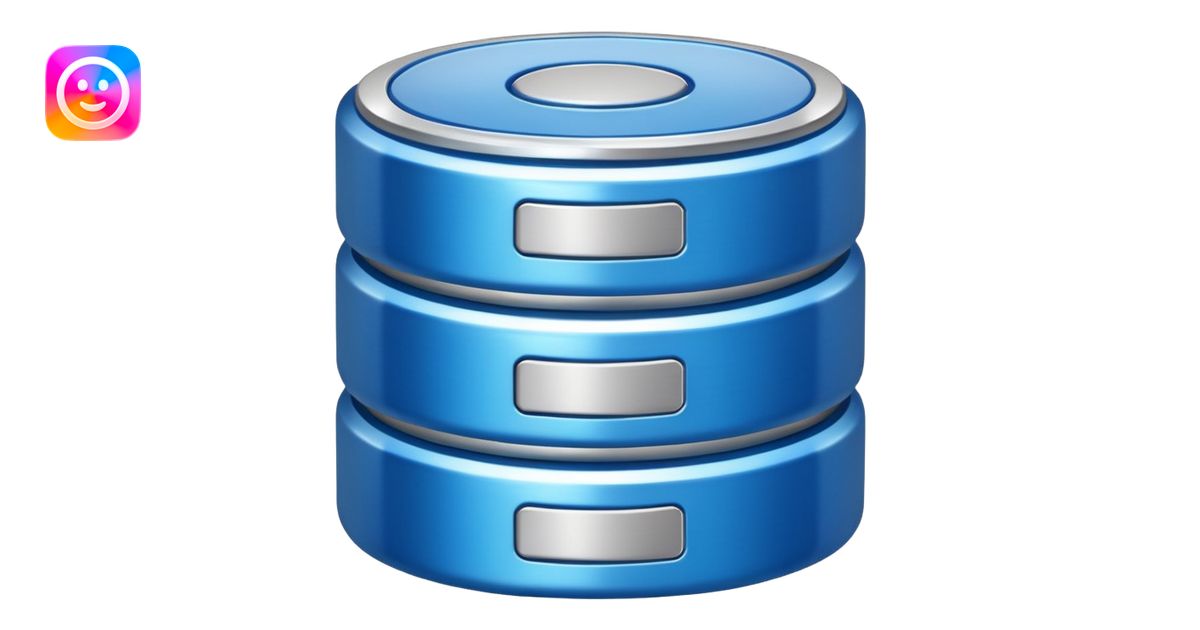 sync icon with database icon emoji | AI Emoji Generator