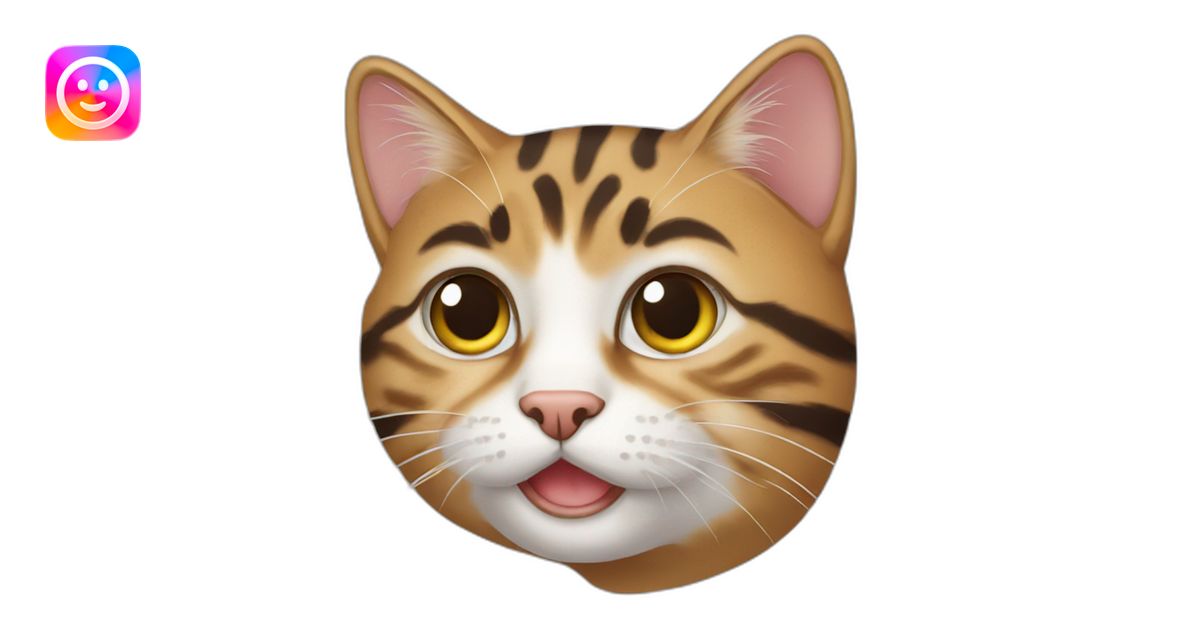 A tabby cat emoji | AI Emoji Generator