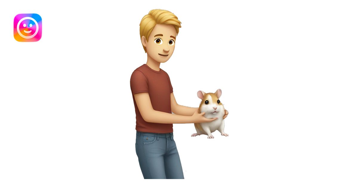 human with hamster emoji | AI Emoji Generator