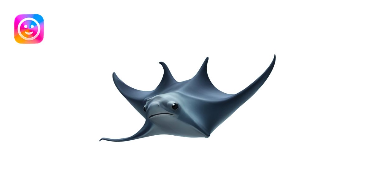 Manta ray emoji | AI Emoji Generator
