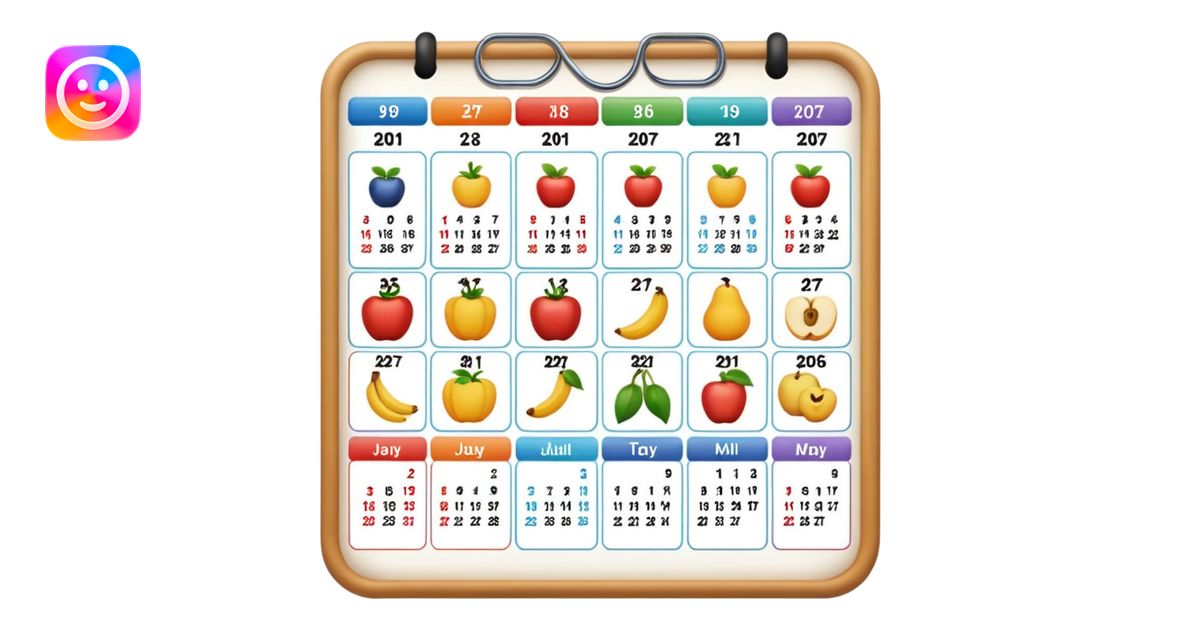Calendar emoji | AI Emoji Generator