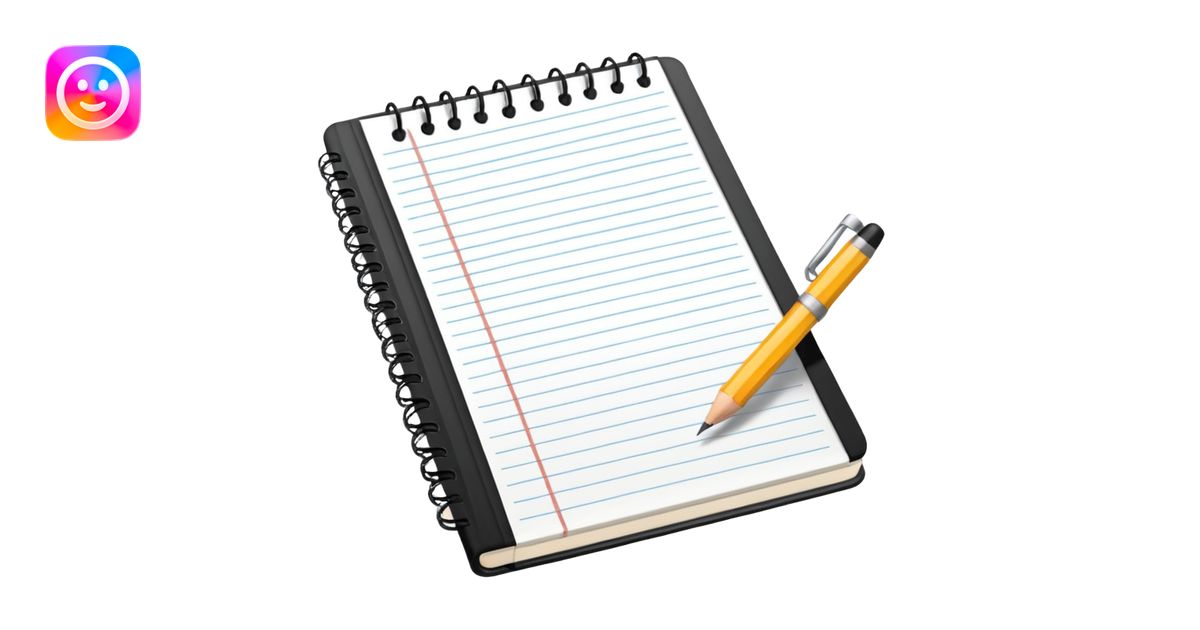 notebook planning emoji | AI Emoji Generator