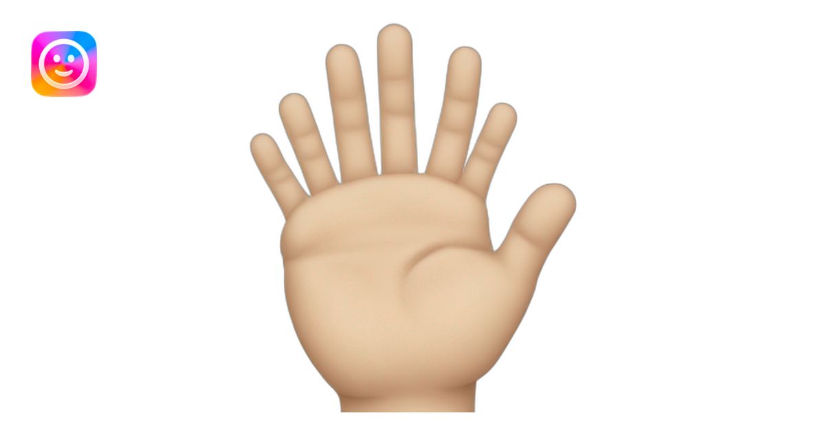 hand stop emoji emoji | AI Emoji Generator