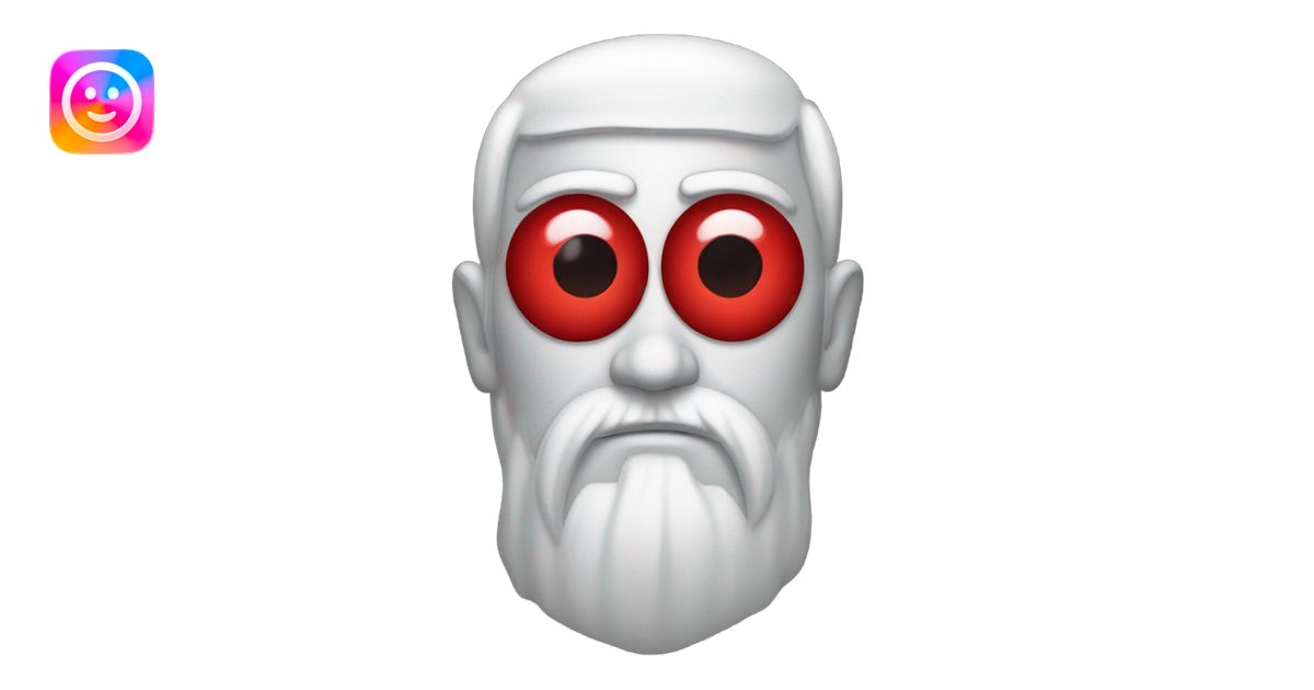 Red low eyes emoji | AI Emoji Generator