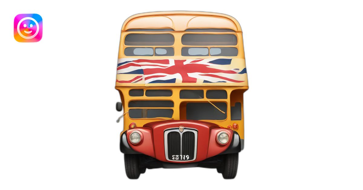 londonian bus with queen elisabeth emoji | AI Emoji Generator