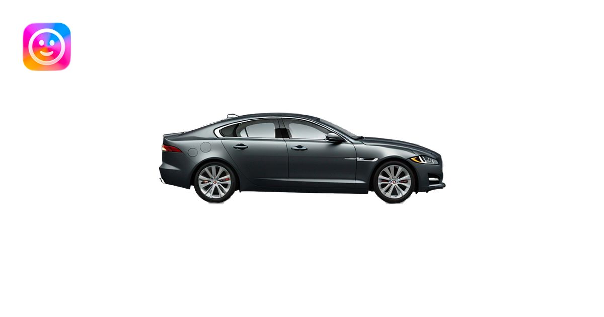 Jaguar XF 2016 dark gray emoji | AI Emoji Generator