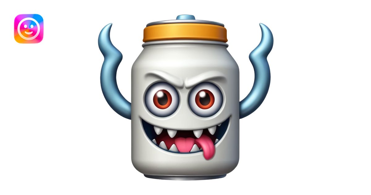 Crea un emoji de una lata de monster blanca emoji | AI Emoji Generator