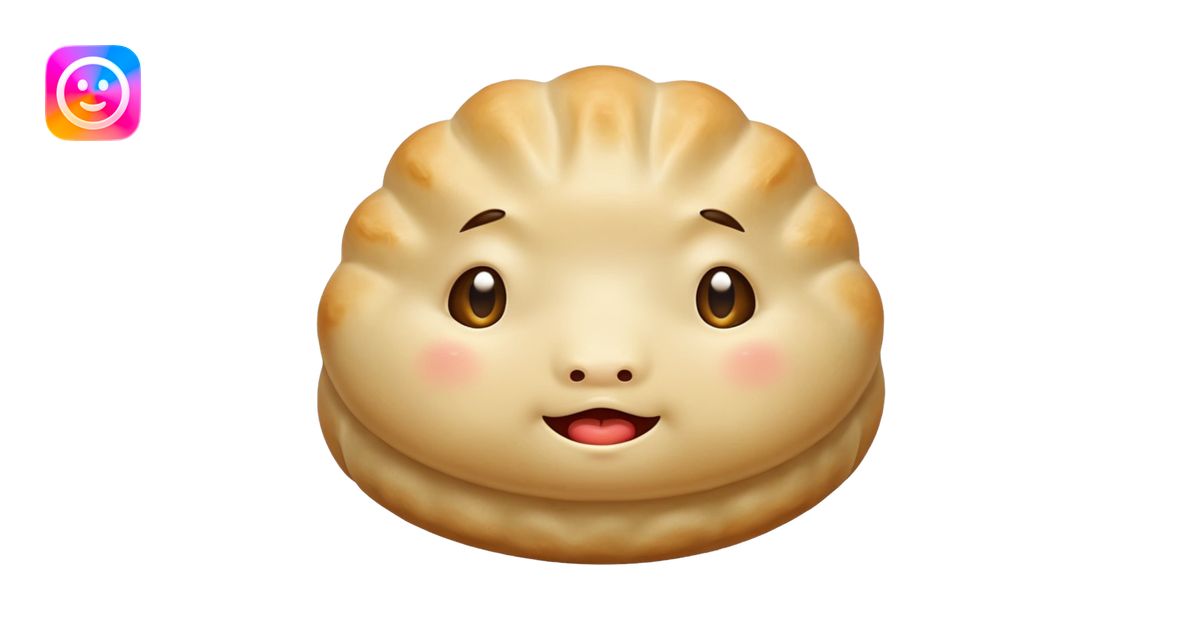 Dumpling with drool face emoji | AI Emoji Generator