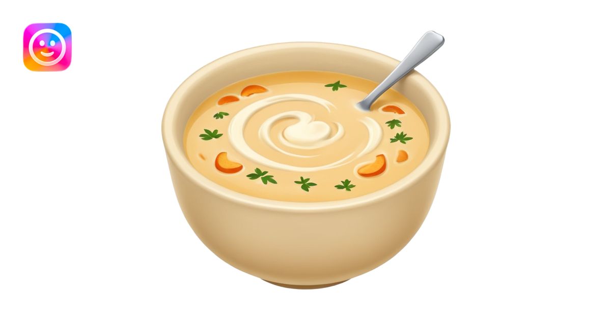 Beige Soup emoji | AI Emoji Generator
