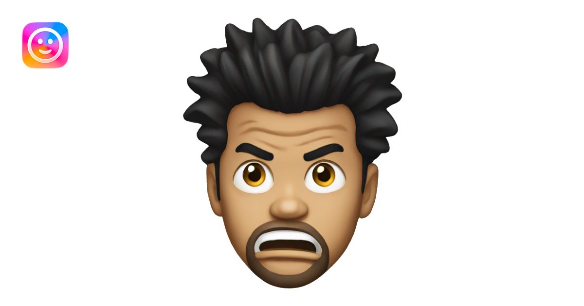 The Weeknd yelling emoji | AI Emoji Generator