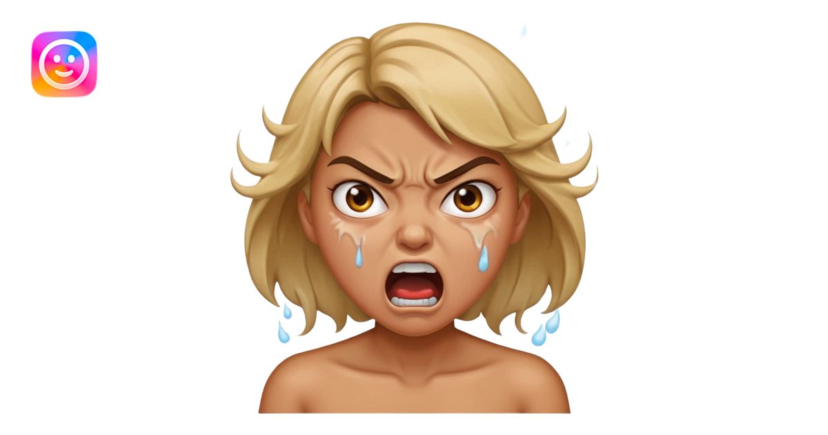 very angry and mad enraged fuming foaming at the mouth emoji really mad ...