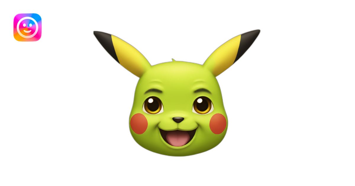 pikachu-with-shrek-face emoji | AI Emoji Generator