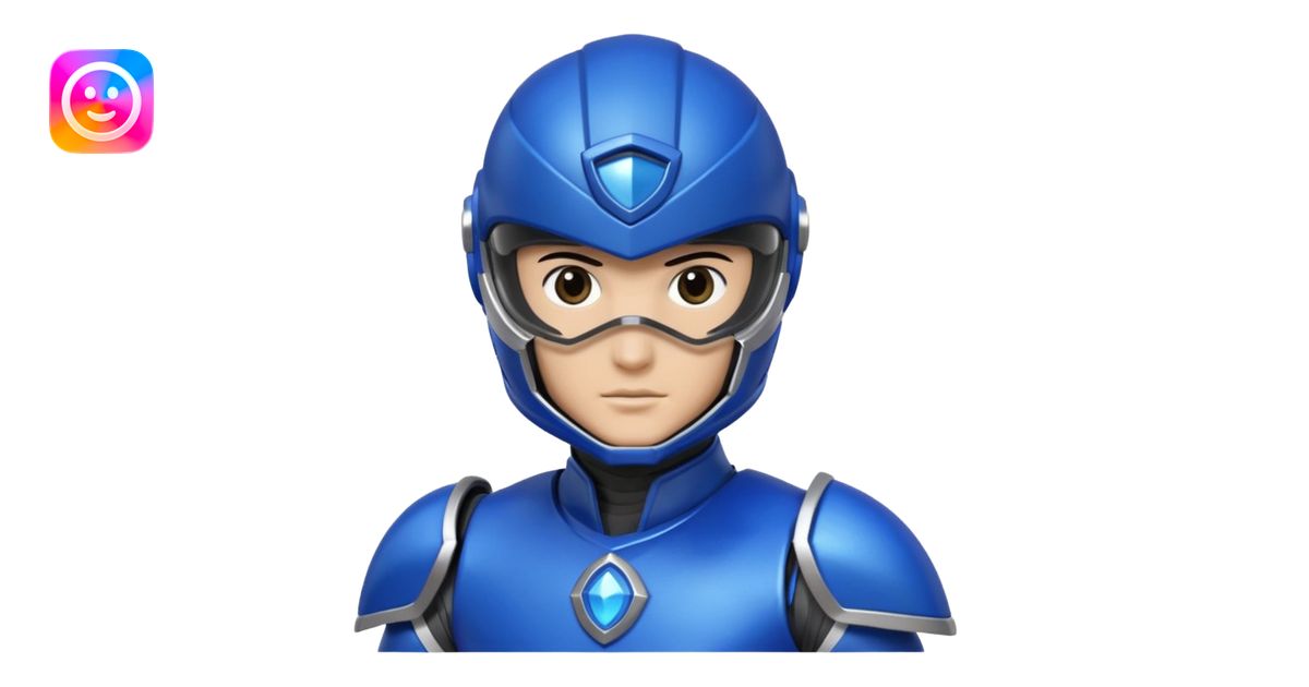 Spd blue power ranger emoji | AI Emoji Generator
