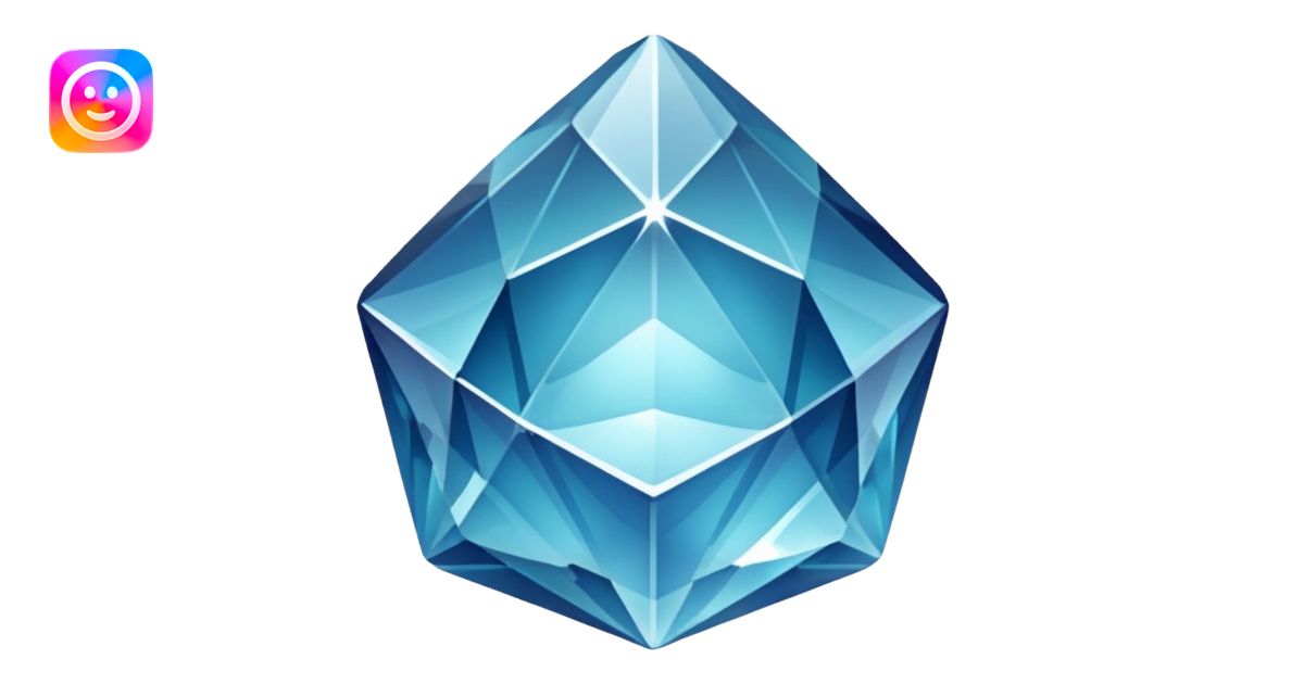very sharp gem mineral loojing emoji | AI Emoji Generator
