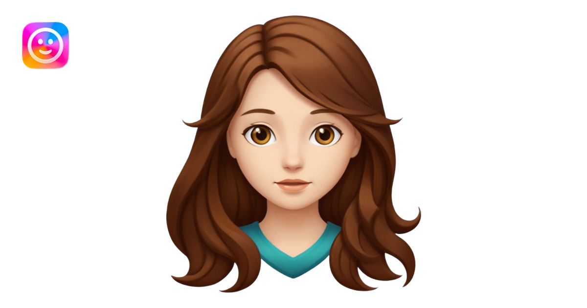 pretty long hair girl emoji | AI Emoji Generator