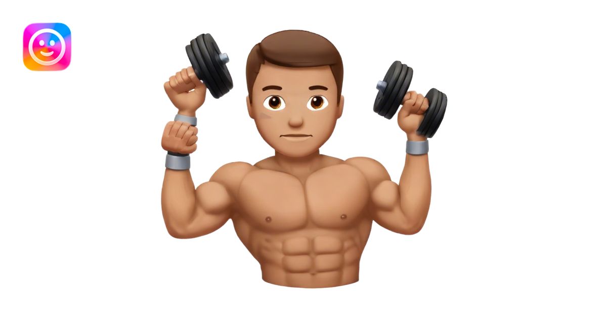 Bicep curl exercise emoji | AI Emoji Generator