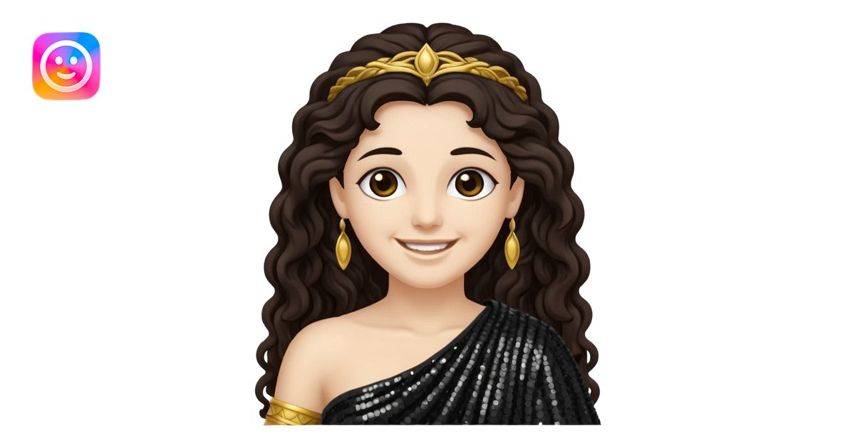 Libera, Goddess of Death from Roman Deities with long dark brown wavy ...