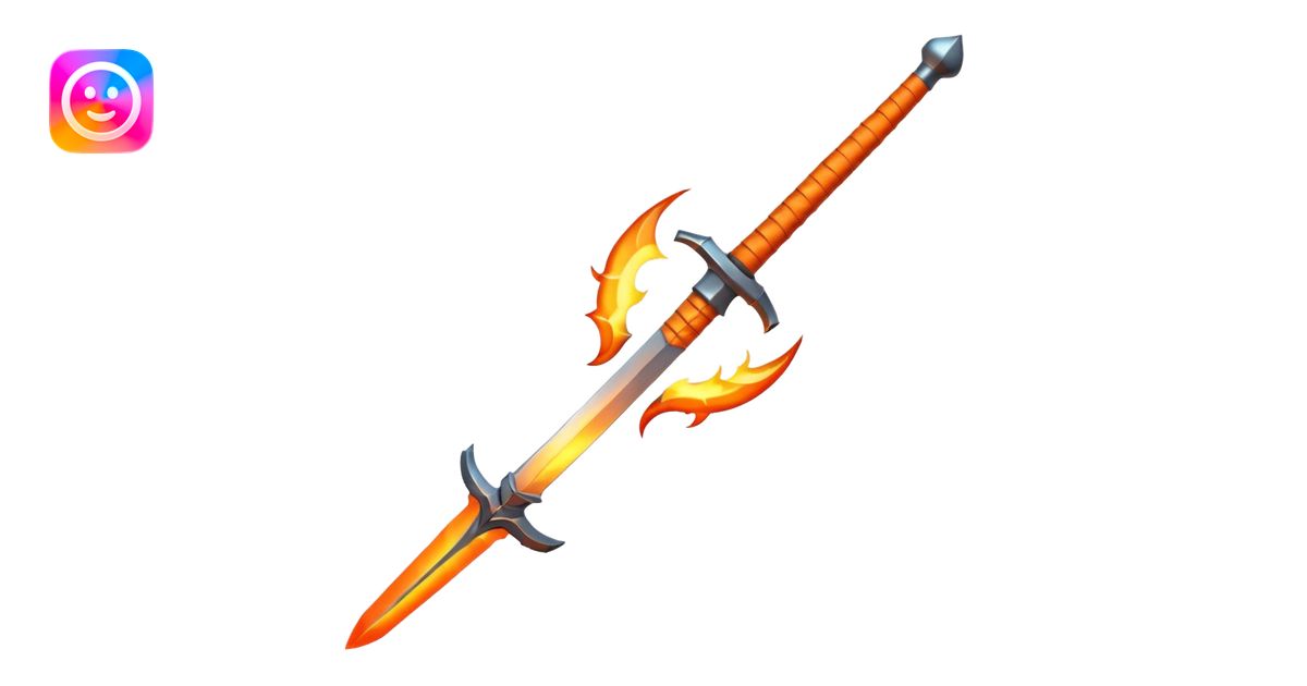flaming sword emoji | AI Emoji Generator