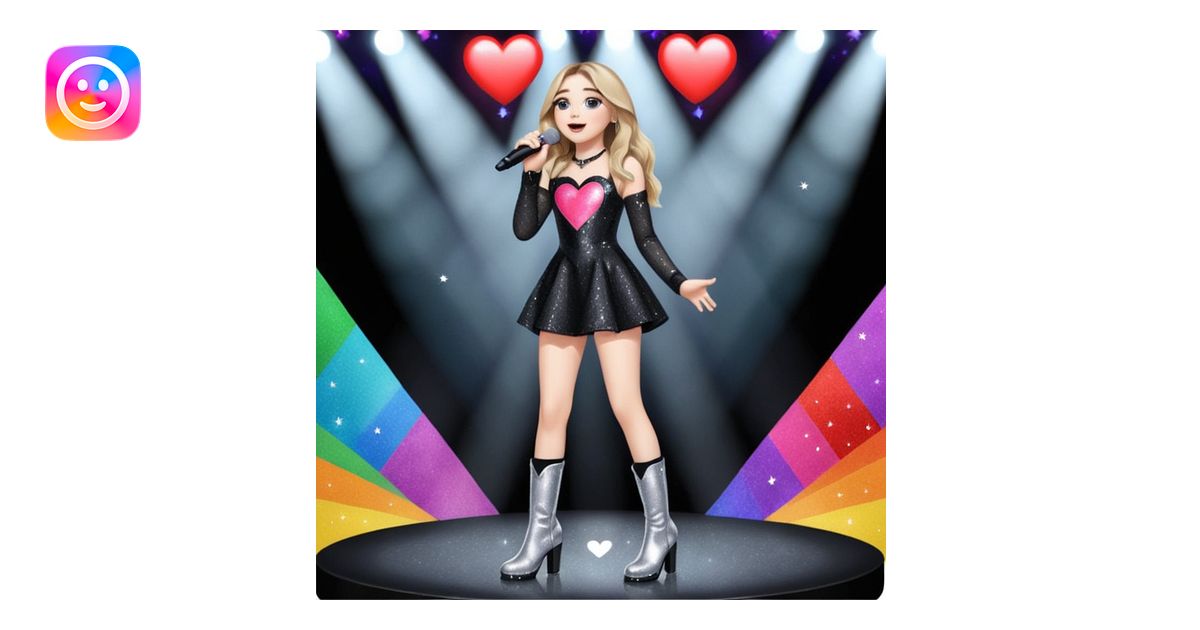 Sabrina carpenter singing at a concert wearing a black sparkly mini ...