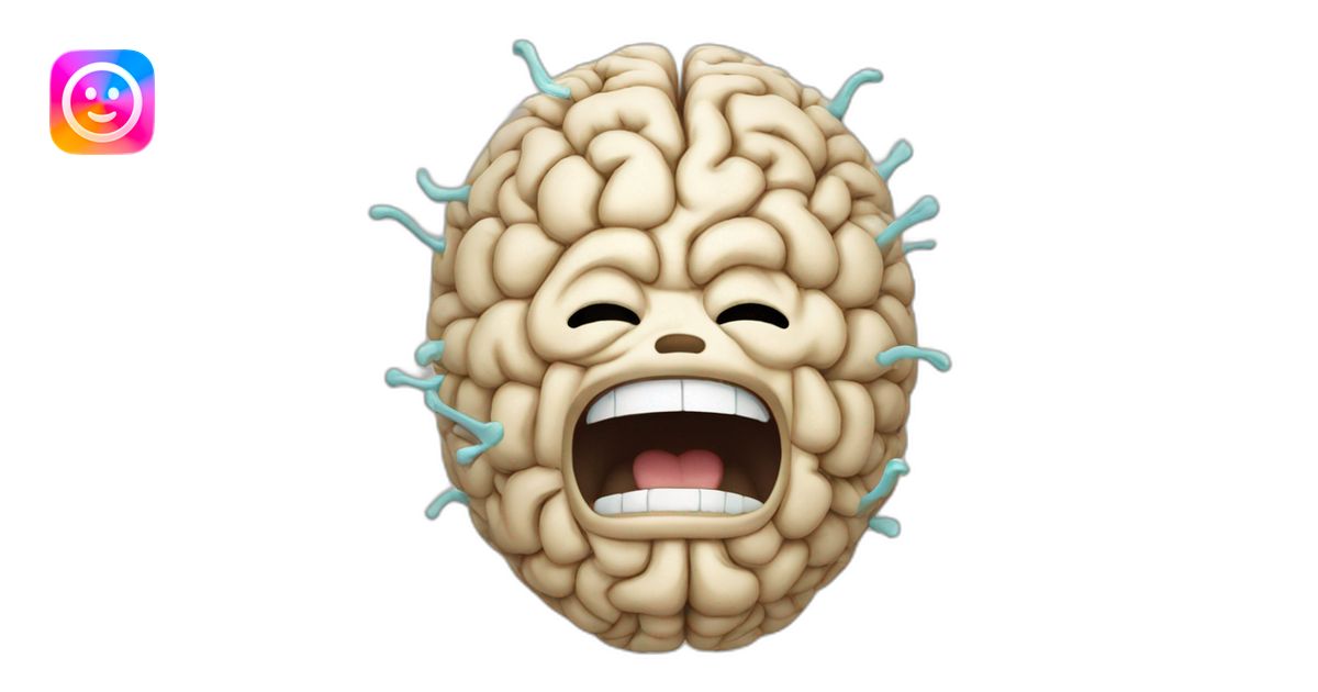 screaming brain emoji | AI Emoji Generator