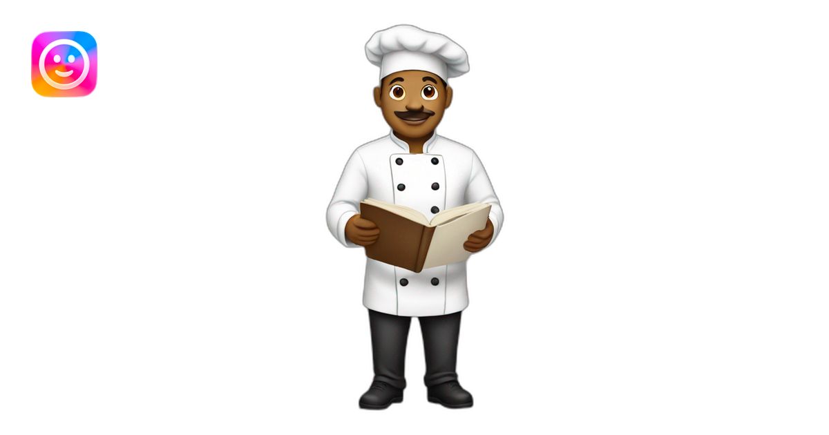 chef reading emoji | AI Emoji Generator