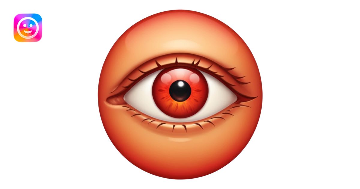 red eye droping a tear emoji | AI Emoji Generator