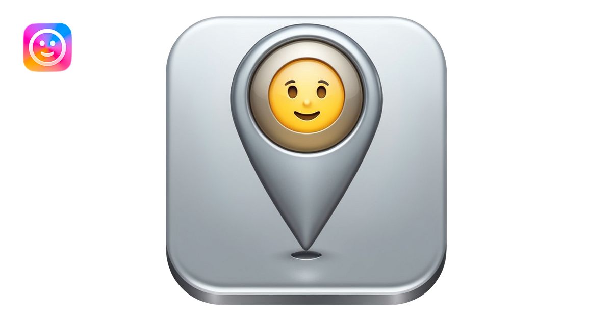 Maps pin normal emoji | AI Emoji Generator