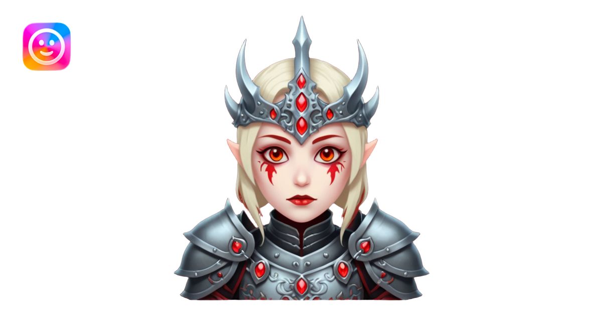 red Death Knight emoji | AI Emoji Generator