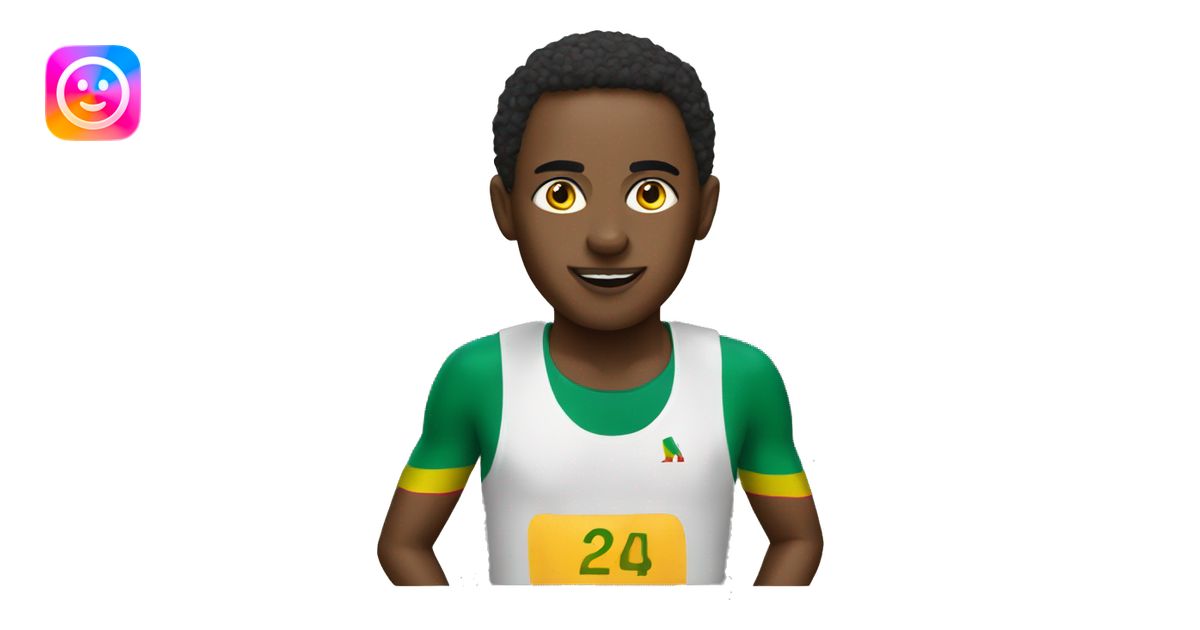 Ethiopian Marathon Runner emoji | AI Emoji Generator