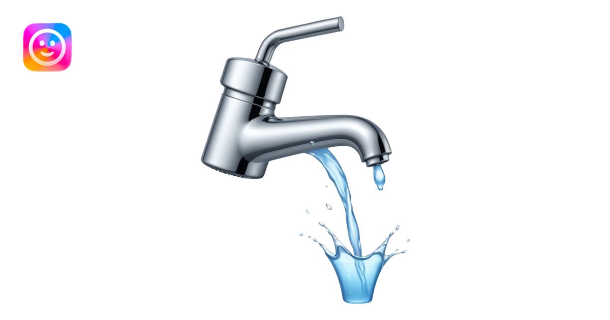 water flows from the tap emoji | AI Emoji Generator