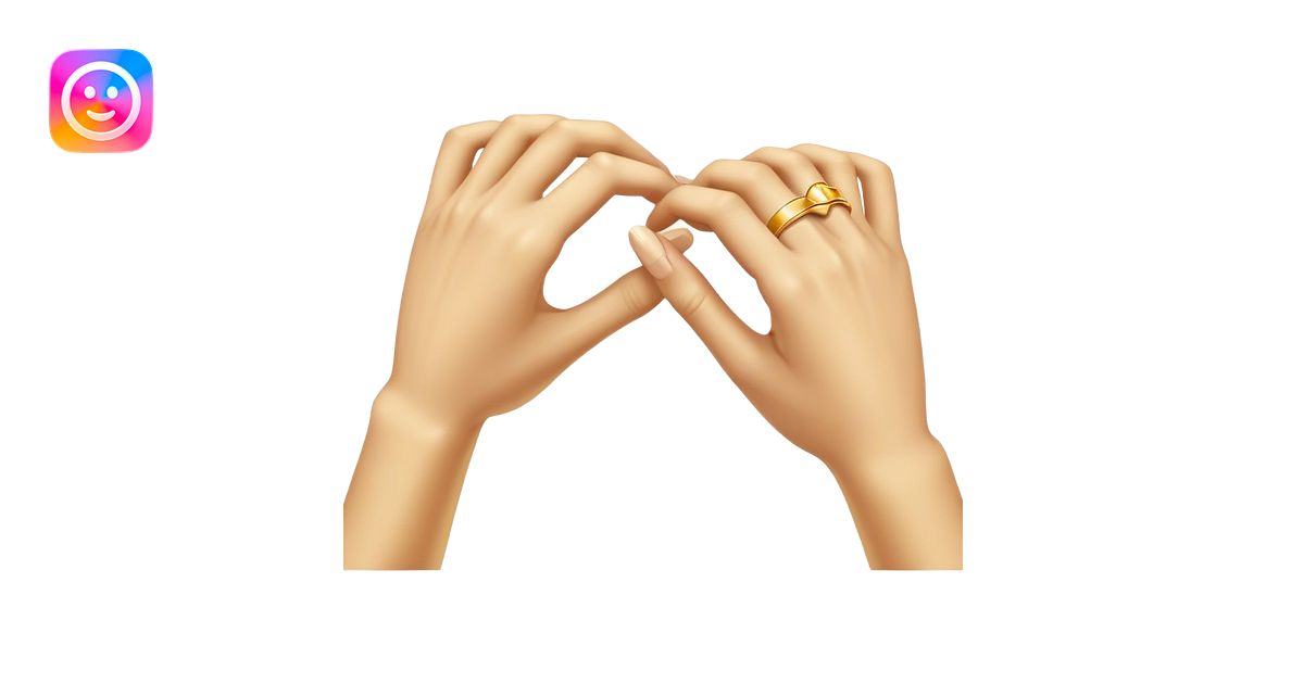 His and her 24k gold rings emoji | AI Emoji Generator