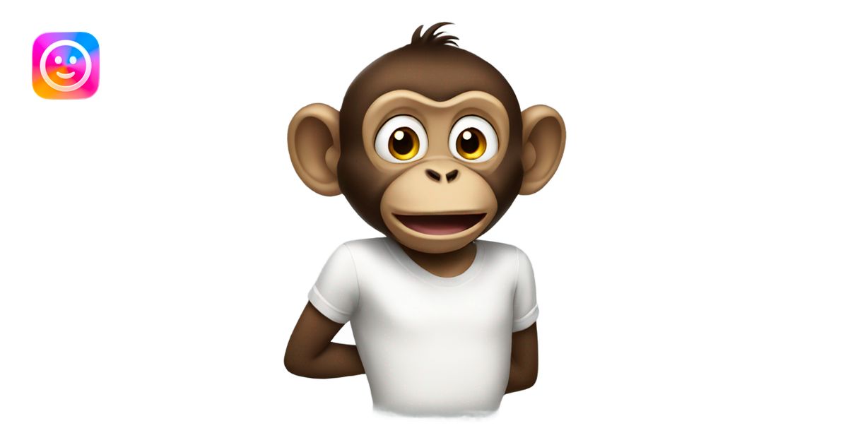 Monkey farting emoji | AI Emoji Generator