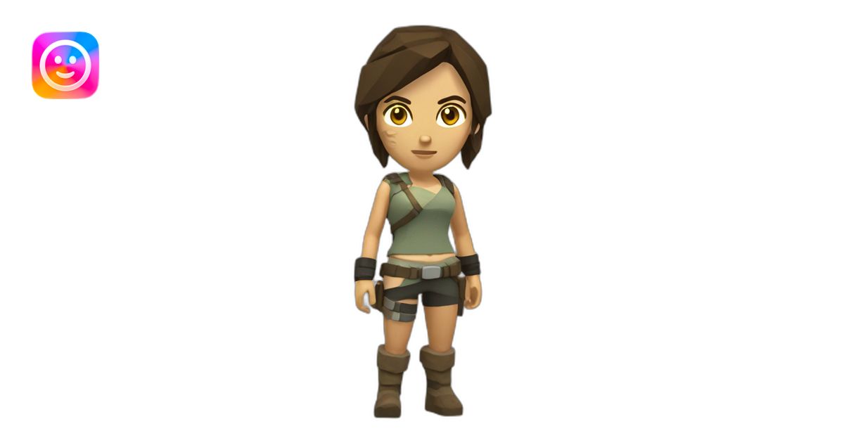 very low poly tomb raider emoji | AI Emoji Generator