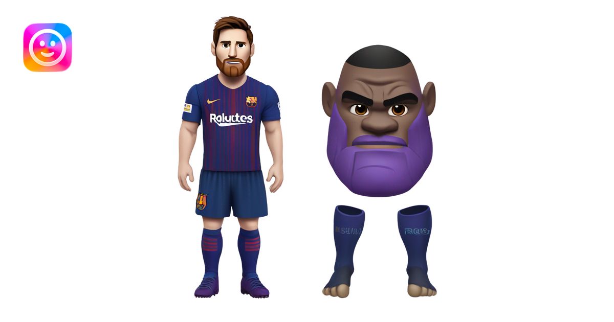 Messi thanos emoji | AI Emoji Generator