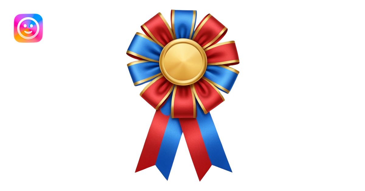 Award ribbon emoji | AI Emoji Generator