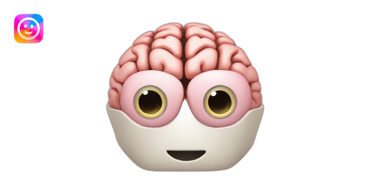 Brain with aperture emoji | AI Emoji Generator