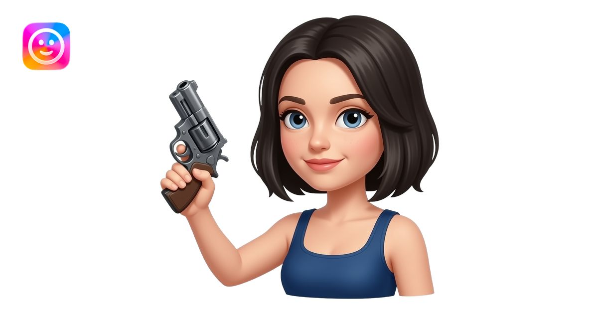 Juliette has a gun perfume bottle emoji | AI Emoji Generator