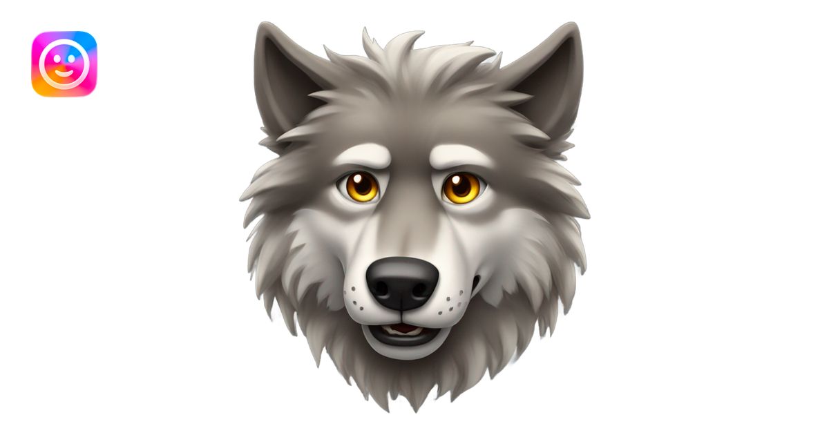 Wolf emoji | AI Emoji Generator