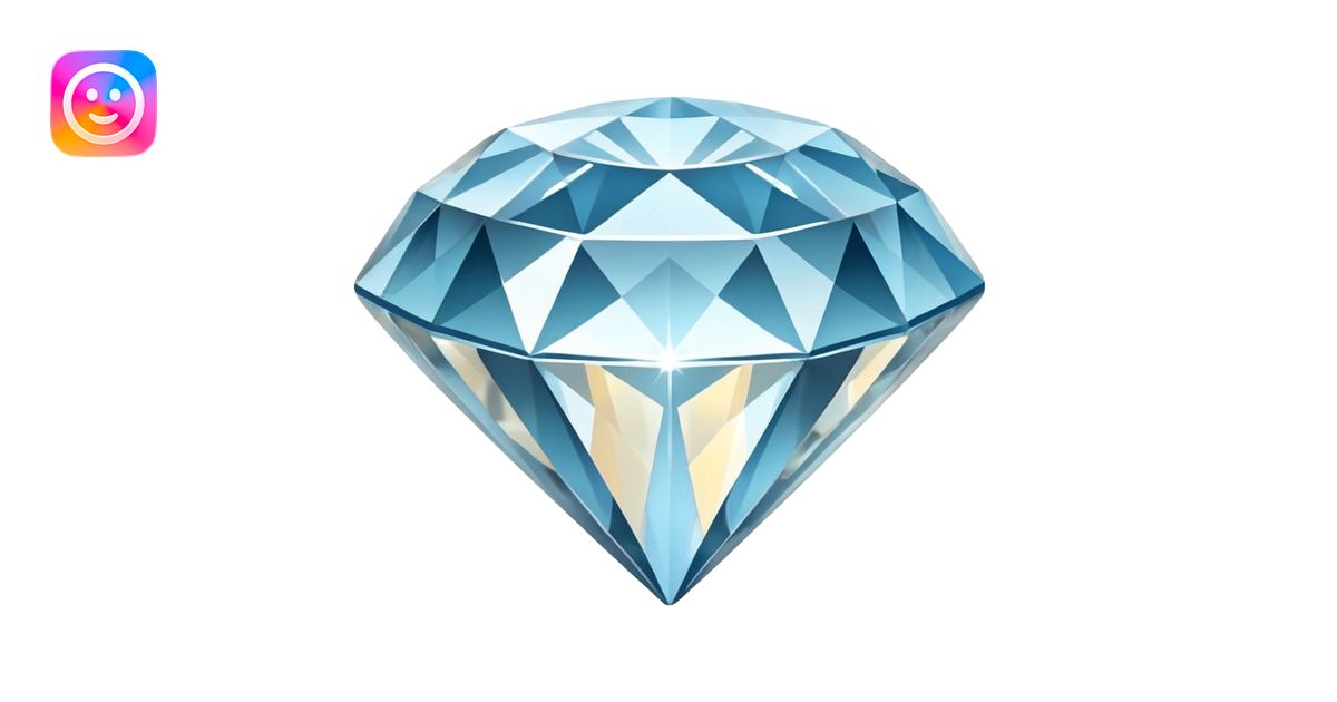 diamond in glossy circuit design emoji | AI Emoji Generator