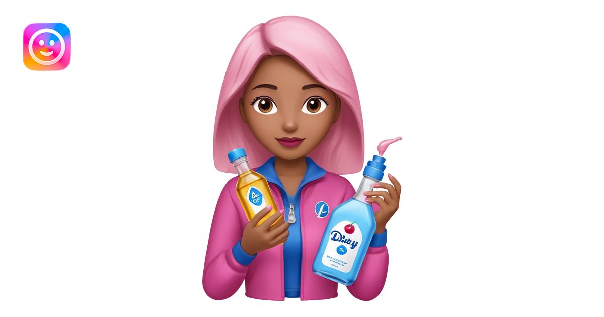 bottle of oil blue top pink outside with logo that says Diddy Party oil ...