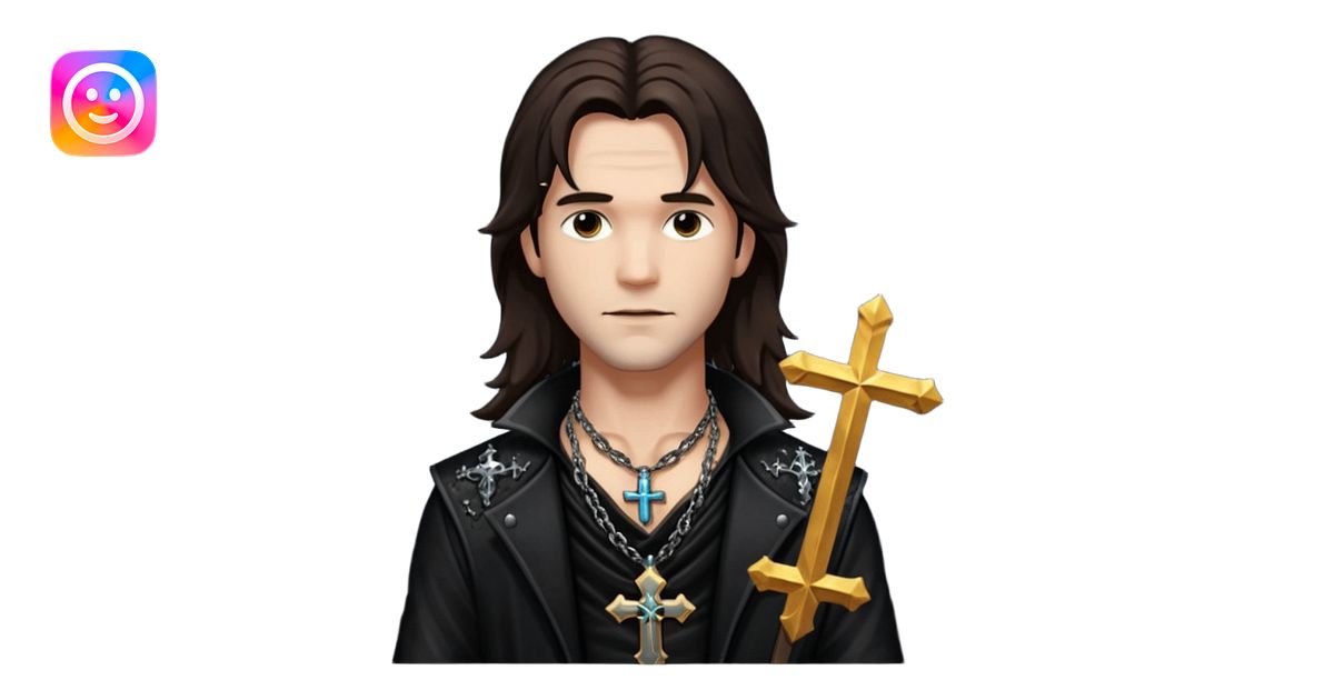 Van Helsing (Male) from Dracula with long dark brown hair, black sequin ...