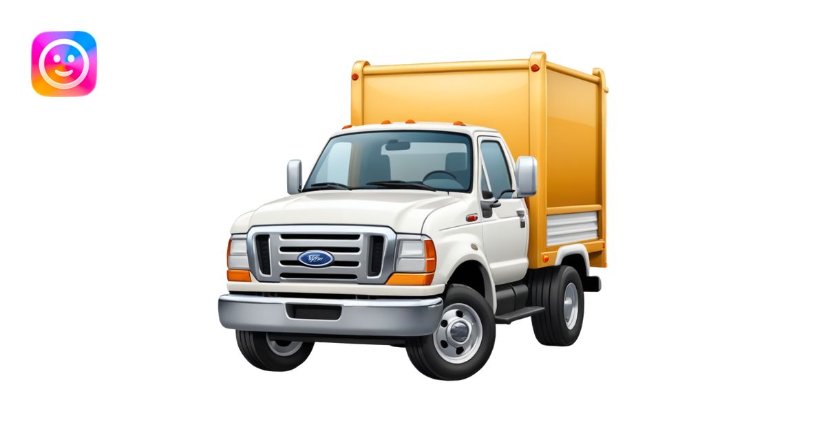 White Ford Truck emoji | AI Emoji Generator