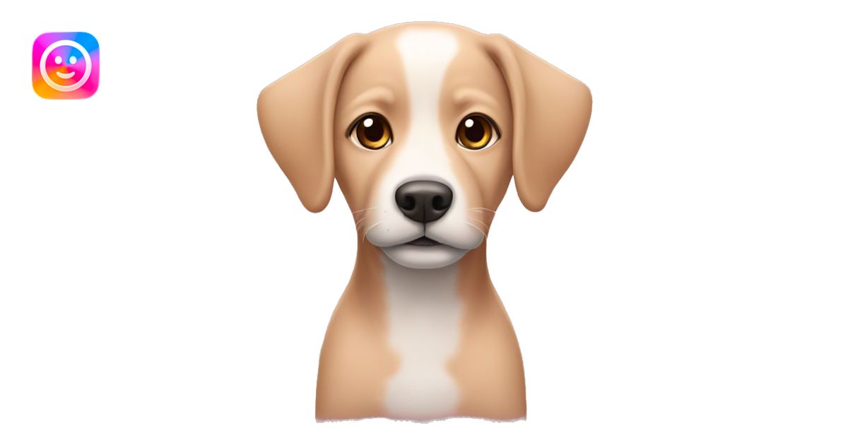 perrito tierno rosa emoji | AI Emoji Generator