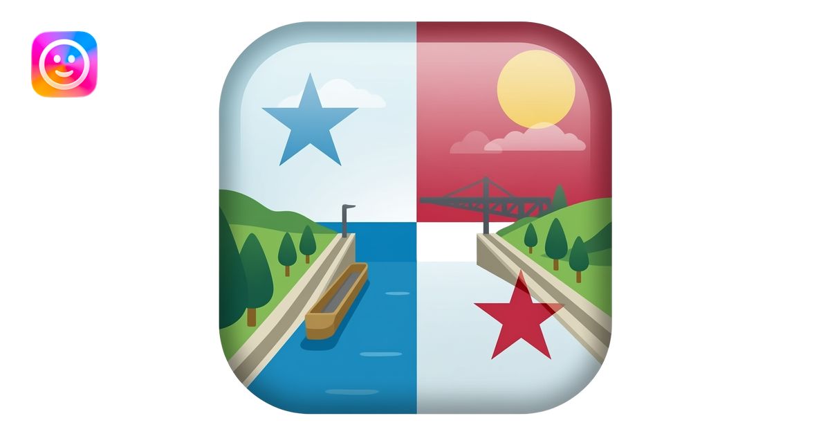 crea un emoji de canal de panama emoji | AI Emoji Generator
