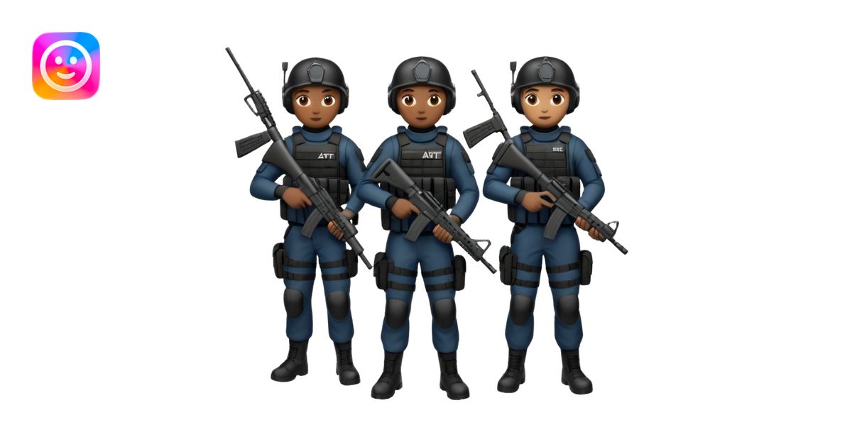 SWAT team emoji | AI Emoji Generator