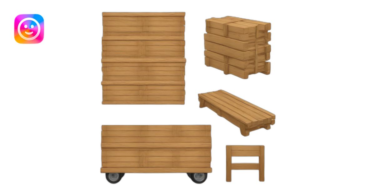 modern lumber storage emoji | AI Emoji Generator