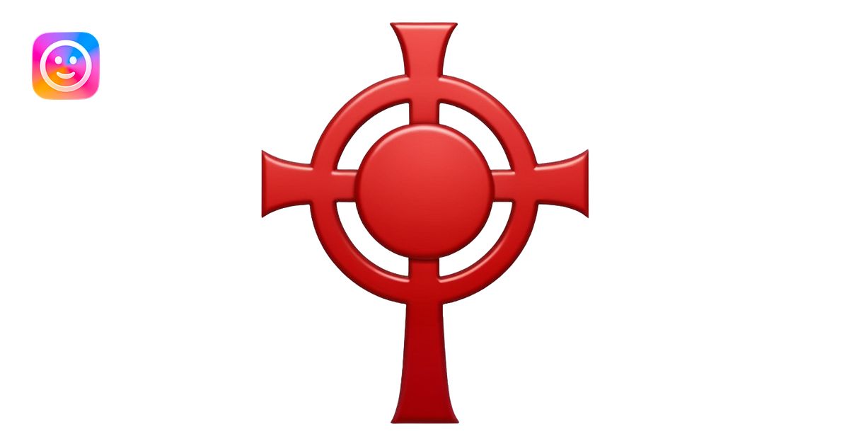 Symbol of sacrifice in berserk in red colour emoji | AI Emoji Generator