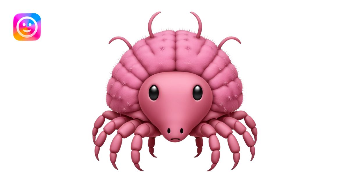 pink dust mites emoji | AI Emoji Generator