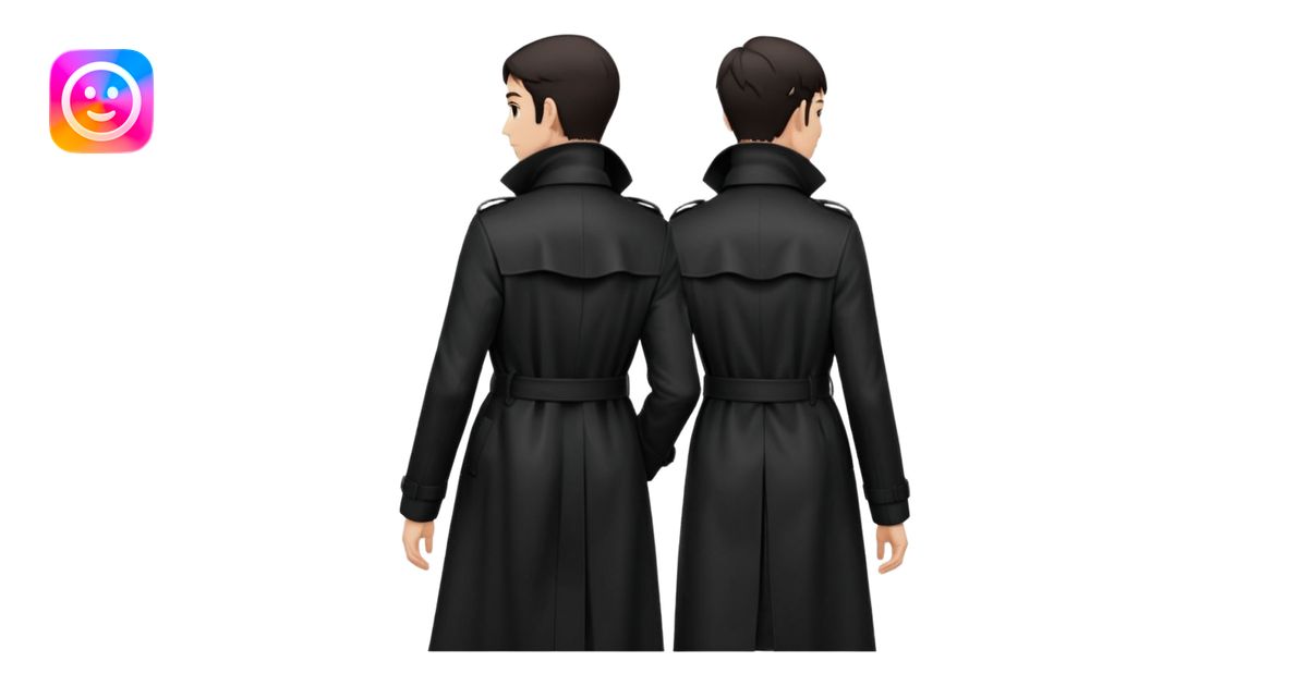 anonymous person standing view from the back emoji | AI Emoji Generator
